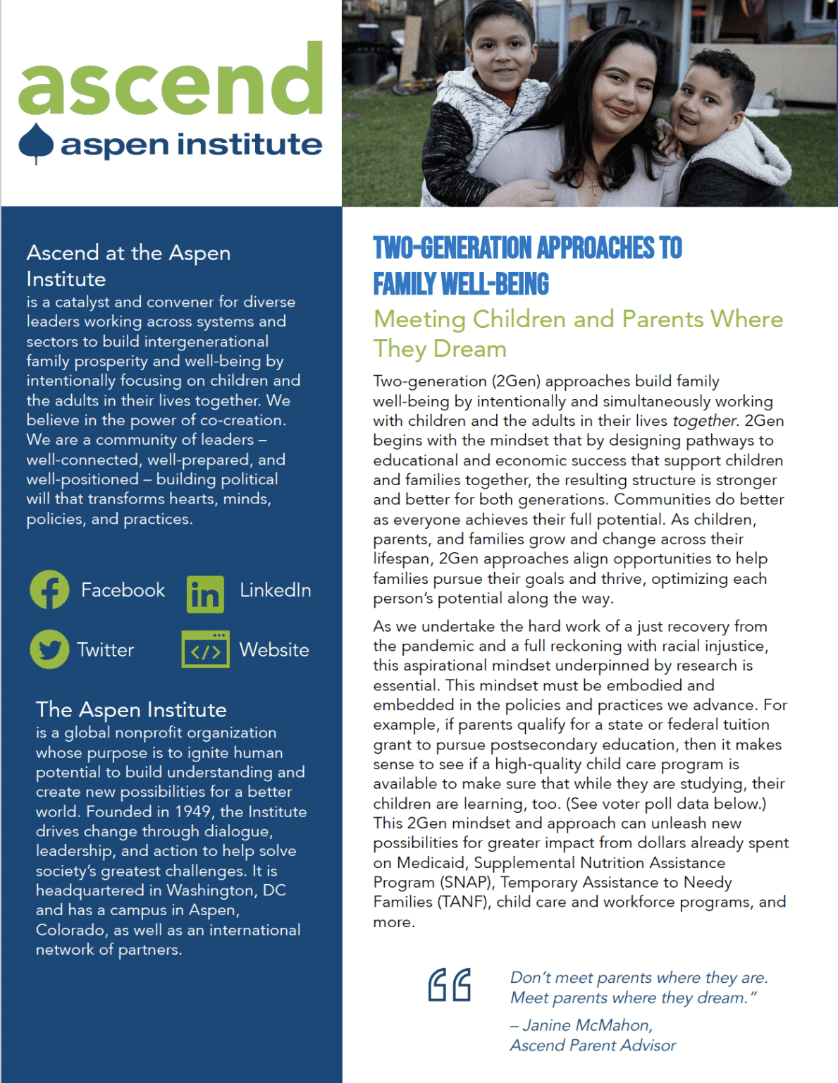 2Gen Resources - Ascend at the Aspen Institute